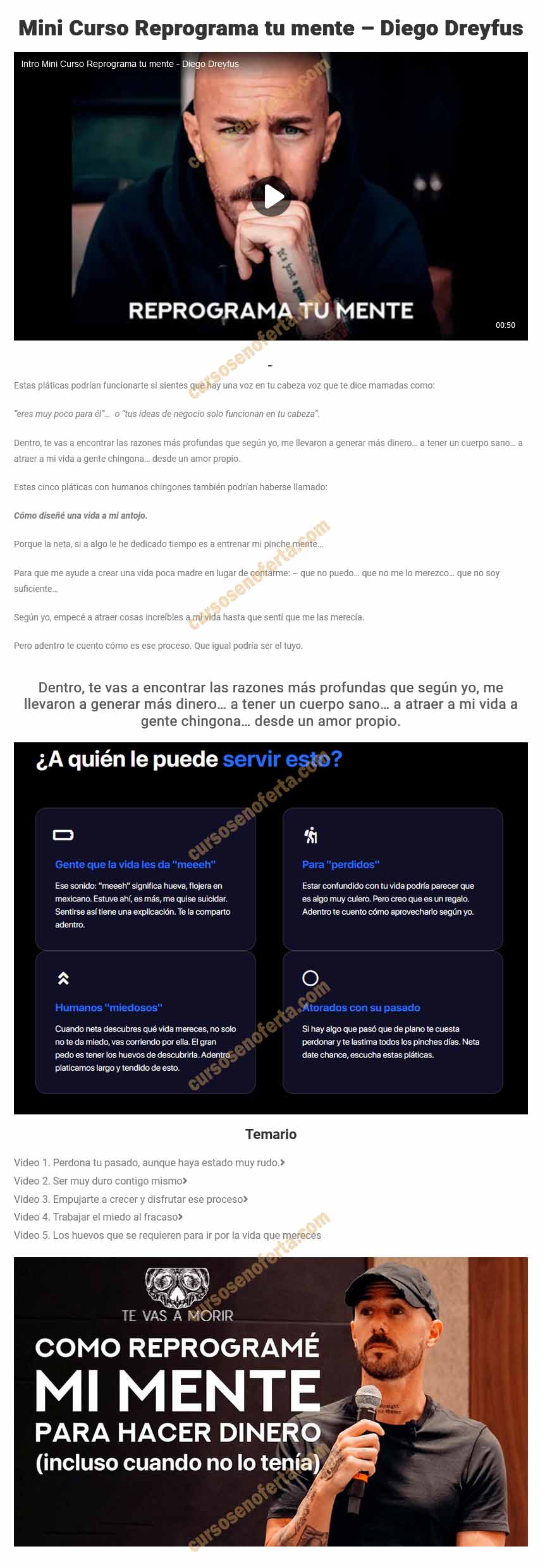Reprograma tu mente - Diego Dreyfus - cursosenoferta.com